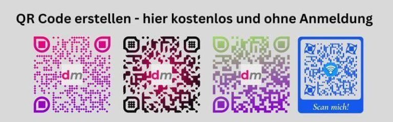 QR Codes erstellen: kostenlos & ohne Anmeldung | dm