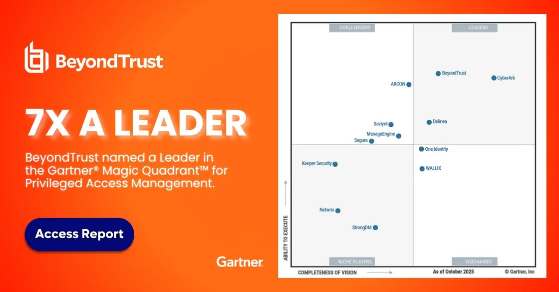 BeyondTrust: Leader im Gartner Magic Quadrant PAM 2025